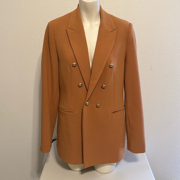 Elie Tahari | Jackets & Coats | Elie Tahari Camel Blazer Double ...